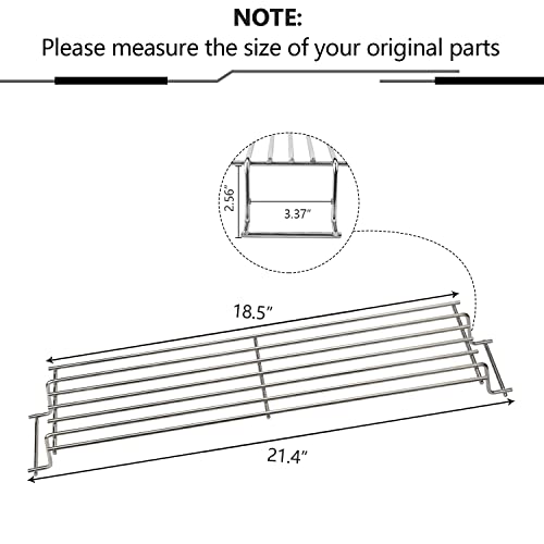 Unidanho 69866 Stainless Steel Warming Rack for Weber Weber Spirit E210 S210 E220 S220 with Up Front Controls (2013 - Newer)