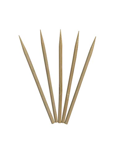 KingSeal Natural Bamboo Wood Meat Skewers, Kebab Sticks - 4.5 Inches, 3.5mm Diameter, 1000 Count