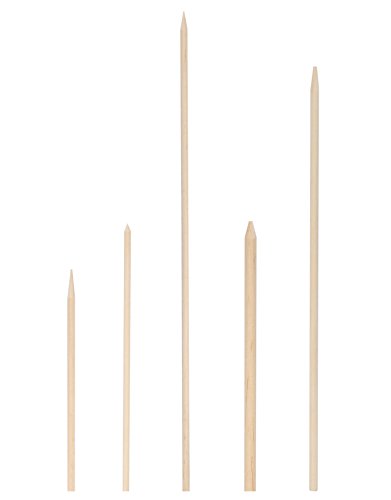 KingSeal Natural Bamboo Wood Meat Skewers, Kebab Sticks - 4.5 Inches, 3.5mm Diameter, 1000 Count