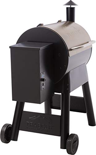Traeger Grills Pro Series 22 Electric Wood Pellet Grill and Smoker, Bronze & Full-Length Grill Cover - Pro 575/ Pro 22