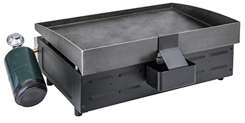 Blackstone 1666 22" Tabletop Griddle Outdoor Grill, 22 inch, Black & 1724 Cover, Black