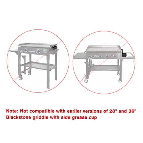 ROYOR Griddle Grease Catcher for Blackstone Replacement - Drip Pans for Blackstone Griddle 17 22 28 36 Inches, Grease Cup Catcher for Blackstone Replacement Top