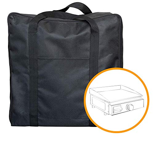 iCOVER Griddle Carry Bag for Blackstone 17 inch Table Top Flat Top Griddle Heavy Duty 600D Polyester Canvas Table Top Griddle Carry Bag for Store and Travel