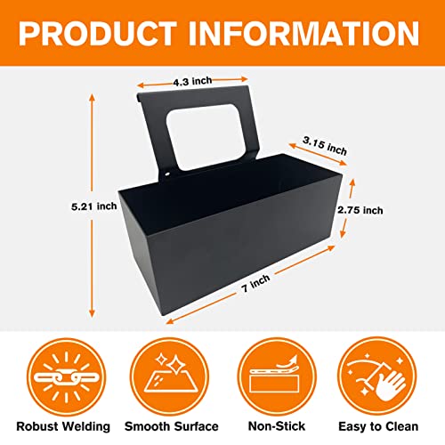 ROYOR Griddle Grease Catcher for Blackstone Replacement - Drip Pans for Blackstone Griddle 17 22 28 36 Inches, Grease Cup Catcher for Blackstone Replacement Top