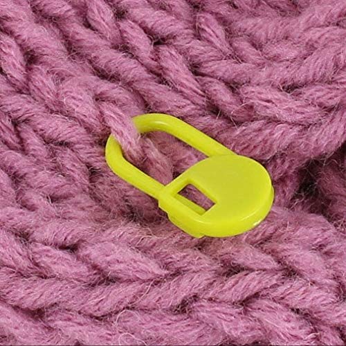 CGHJPQ 150 Pieces Knitting Crochet Locking Stitch Markers Stitch Needle Clip Counter 10 Colors (Color Ship Randomly)