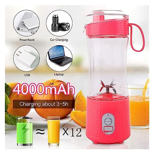 MODADA Portable Juicer USB Electric Blender Blender Fruit Smoothie Blender Cup Personal Food Processor Manufacturer Juice Extractor Mini blender for making shakes and smoothies for travel, kitchen, ca