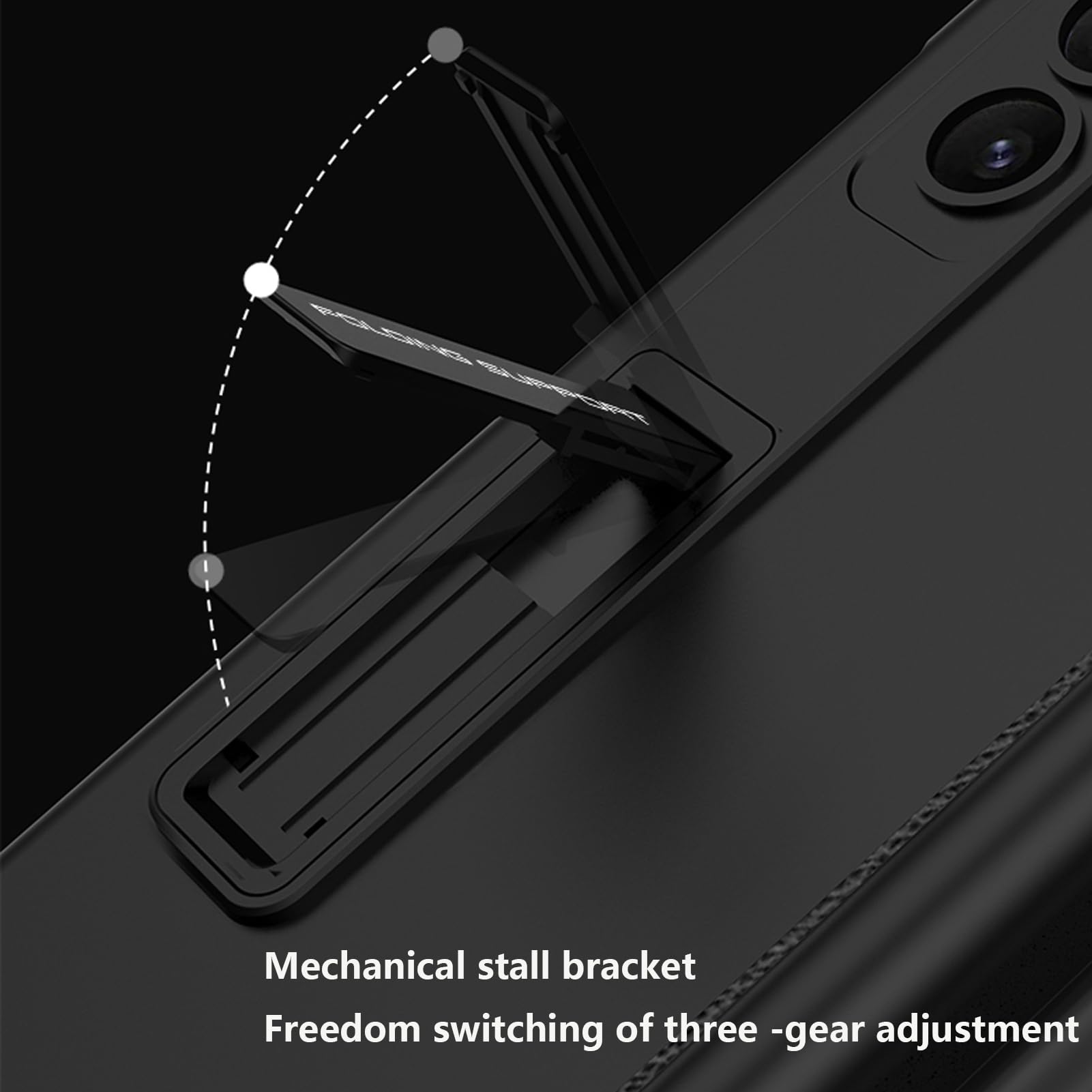 BRAND SET Galaxy Z Fold 5 Case, All Inclusive Shockproof and Anti-Drop Galaxy Fold 5 Case with S Pen Holder, Protective Phone Case with Screen Protector Suitable for Samsung Galaxy Z Fold 5(Gray)