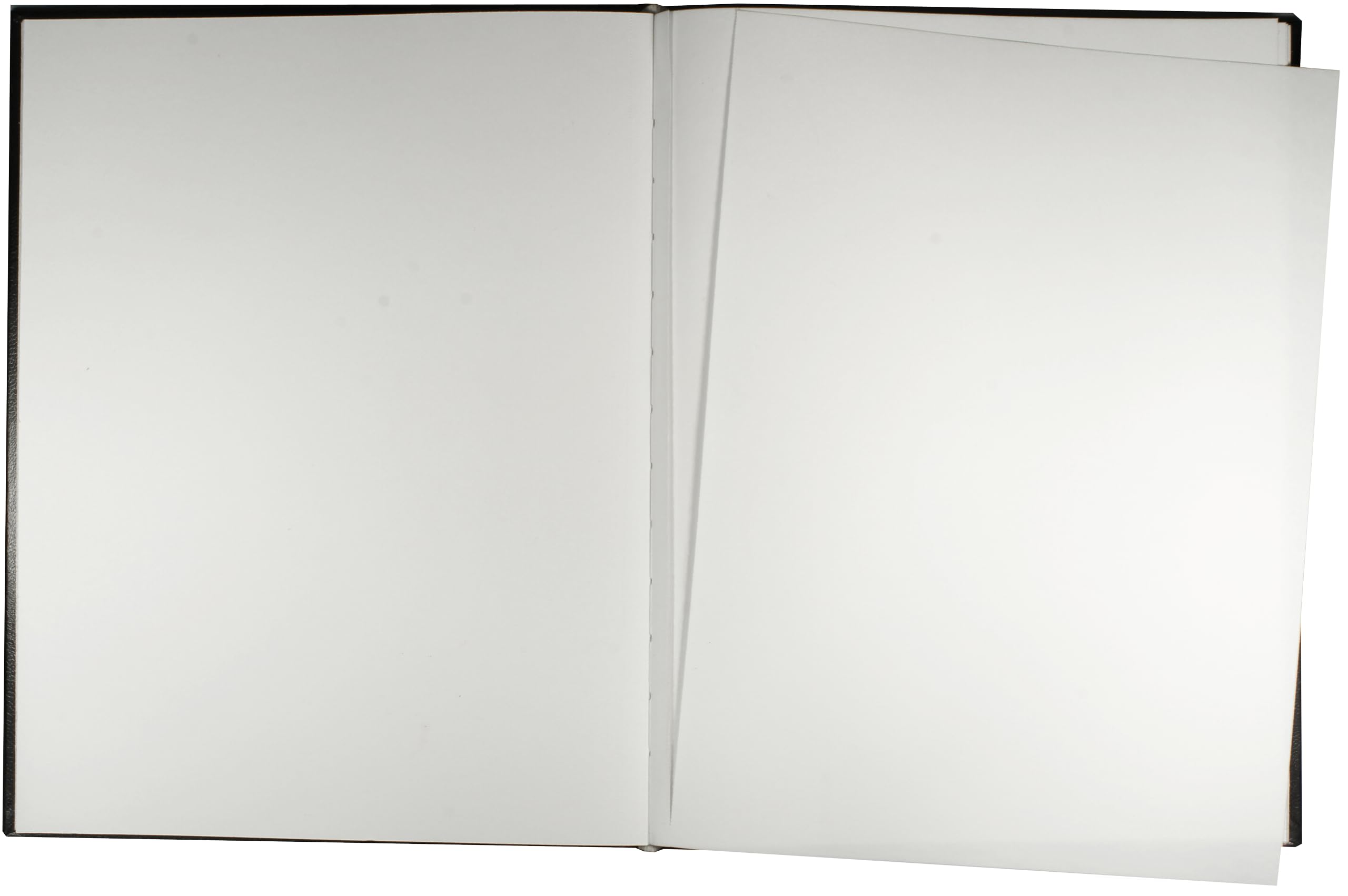 Premium Black Sketchbook - Large (8-1/2 inch x 11 inch, Micro-Perforated Pages)