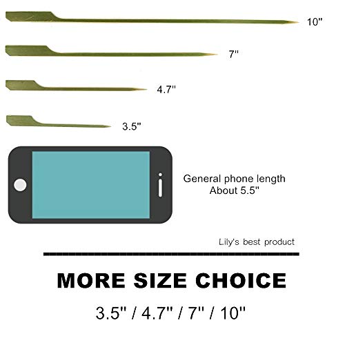 3.5 inch Bamboo wood wooden Paddle Picks Skewers Toothpicks for Cocktail,Appetizers,Fruit,Sandwich,Barbeque Snacks.More Size Choices 3.5''/ 4.7''/ 7''/ 10'' (Pack of 100)