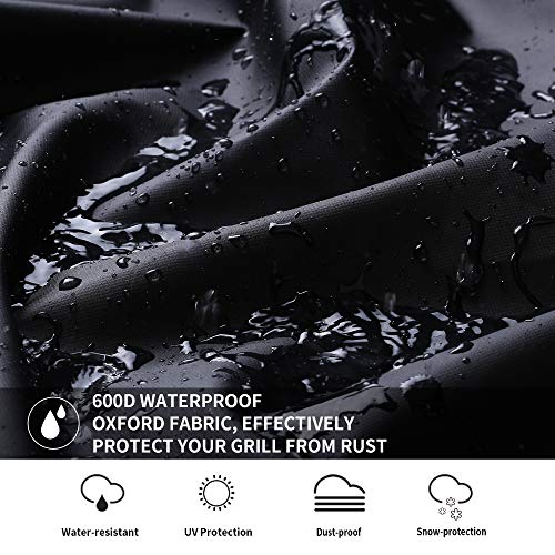 SUPJOYES Grill Cover for Traeger 34 Series Grill and More, Heavy Duty Waterproof Wood Pellet Grill Cover, Black