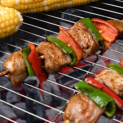 LANEJOY BBQ Grill Grates Replacement, Stainless Steel Barbecue Wire Mesh, Multifunction Cooking Grate for Outdoor Grill 2 Pack (15 3/4''*11 13/16'')