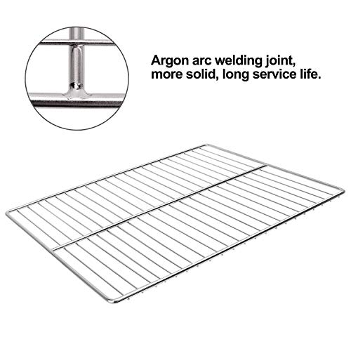LANEJOY BBQ Grill Grates Replacement, Stainless Steel Barbecue Wire Mesh, Multifunction Cooking Grate for Outdoor Grill 2 Pack (15 3/4''*11 13/16'')