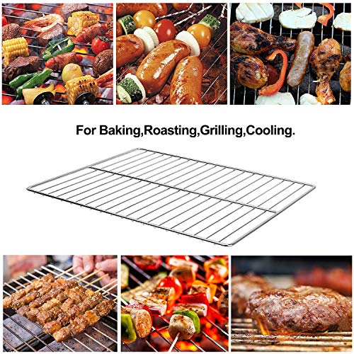 LANEJOY BBQ Grill Grates Replacement, Stainless Steel Barbecue Wire Mesh, Multifunction Cooking Grate for Outdoor Grill 2 Pack (15 3/4''*11 13/16'')