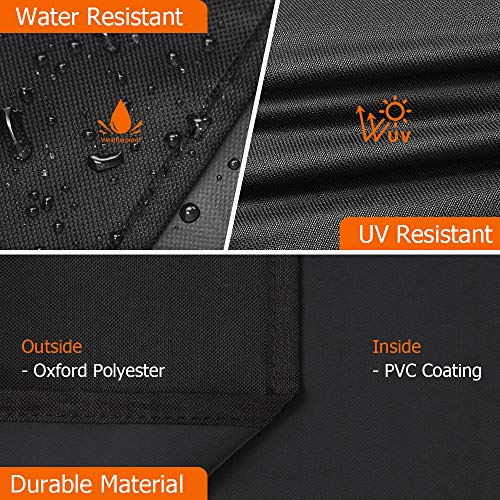 iCOVER Smoker Cover- Bradley Digital 4 Rack 600D Smoker Cover Heavy Duty Canvas Waterproof with Vent