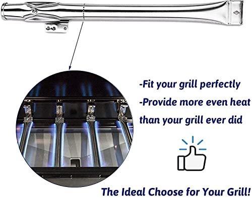 Utheer Grill Replacement Parts for Home Depot Nexgrill 4 Burner 720-0830H, Included 4 Grill Burner Tube, 4 Heat Plates, 4 Ignitors, 1 Universal Spark Generator Tact Electronic Switch Igniter