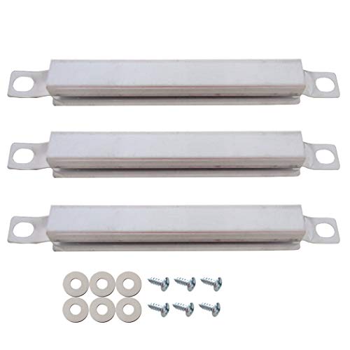 YIHAM KC634 BBQ Parts Stainless Steel Gas Grill Crossover Carryover Tube Channel Burner Replacement for Charbroil, Kenmore and Others, 7 1/4 inch, Set of 3