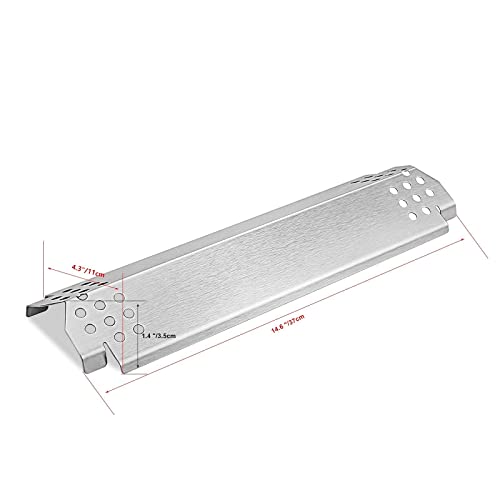 Utheer Grill Replacement Parts for Home Depot Nexgrill 4 Burner 720-0830H, Included 4 Grill Burner Tube, 4 Heat Plates, 4 Ignitors, 1 Universal Spark Generator Tact Electronic Switch Igniter