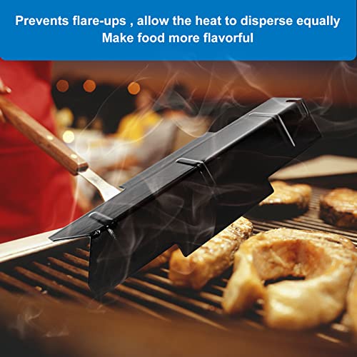 Uniflasy Grill Replacement Parts Kit for Dyna-Glo DGF350CSP DGF350CSP-D 2-Burner Open Cart Propane Gas Grill Stainless Steel Heat Plate Shield and Grill Burner