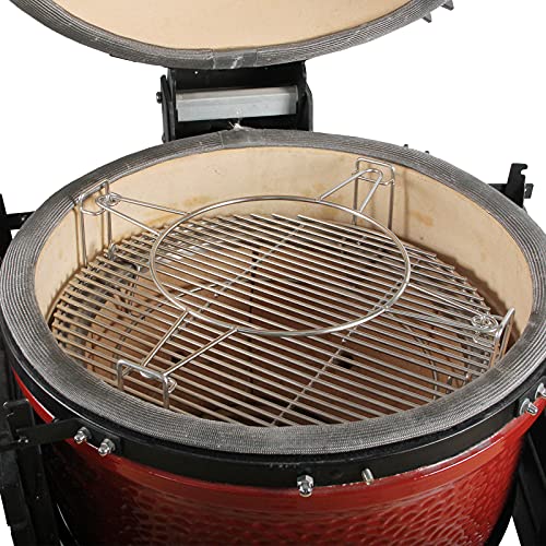 KJ-XR Rack for Kamado Joe Classic Grill Accessory, Kamado Joe Flexible Cooking System Accessory, X Accessory Ring Can Accommodate Kamado Joe Pizza Stone and Other Kamado Joe Accessories