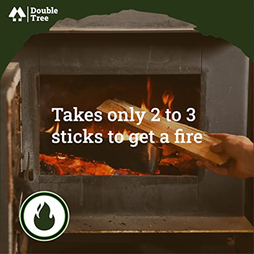Double Tree Fatwood Fire Starter Sticks - Organic Resin Rich Premium β Fire Starter for Wood Stoves, Fireplaces, Campfires, Bonfires - Non-Toxic (10 Pounds)
