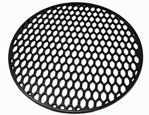 Aura outdoor products Cast Iron Grill Grate for 22 Inch Weber Kettle Grill - Works Great on The Weber Kettle, Weber Performer, Barrel Grills, Recteq Bullseye - Better Sear Marks