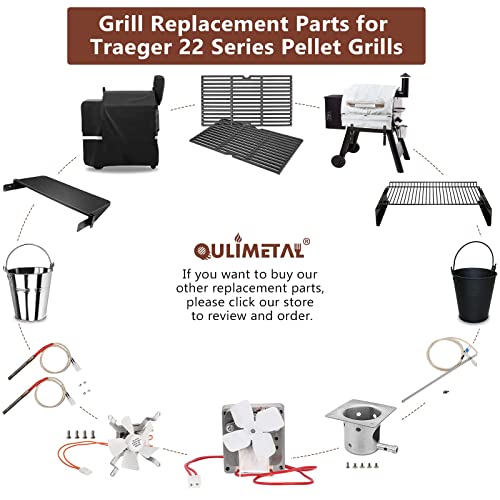 QuliMetal BAC351 Grill Rack for All Traeger Lil' Tex and Pro 22 Series Grills, Traeger Eastwood 22, Traeger Century 22 Series Warming Rack Replacement Part