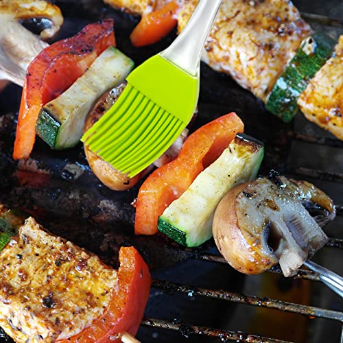 Pastry Brush, Heat Resistant Silicone Basting Brush for Kitchen Cooking BBQ Grill Barbecue Baking