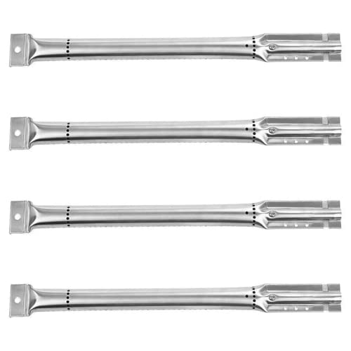 SHINESTAR 14 3/8 Inch Grill Burner Replacement for Charbroil 463420509, Nexgrill 720-0691A, 720-0718N, 720-0778A and More, Stainless Steel, 4-Pack