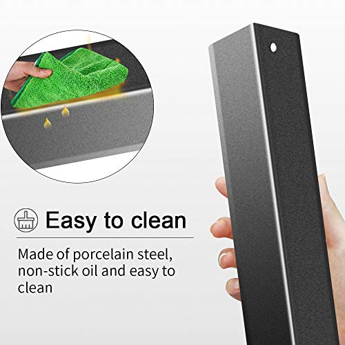 BBQ funland PH7635 (3-Pack) Porcelain Steel Heat Plate for Weber Spirit 200 Series with Front-Mounted Control Panels Gas Grills, Aftermarket Replacements (15.3β x 3.5β x 2.5β)