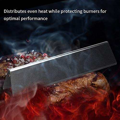 BBQ funland PH7635 (3-Pack) Porcelain Steel Heat Plate for Weber Spirit 200 Series with Front-Mounted Control Panels Gas Grills, Aftermarket Replacements (15.3β x 3.5β x 2.5β)