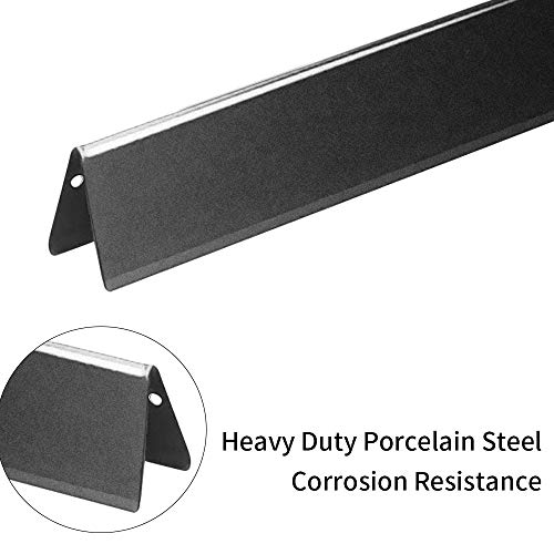 BBQ funland PH7635 (3-Pack) Porcelain Steel Heat Plate for Weber Spirit 200 Series with Front-Mounted Control Panels Gas Grills, Aftermarket Replacements (15.3β x 3.5β x 2.5β)