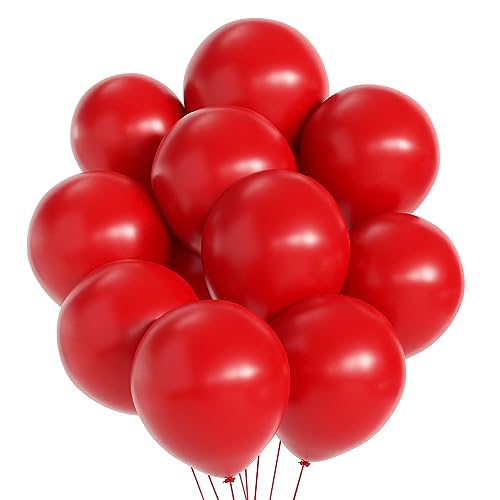 Red Balloons 12inch 70pcs Red Latex Party Balloons for Birthday Helium Balloon for Christmas New Year Wedding Baby Shower Valentines’ Day Party Decorations