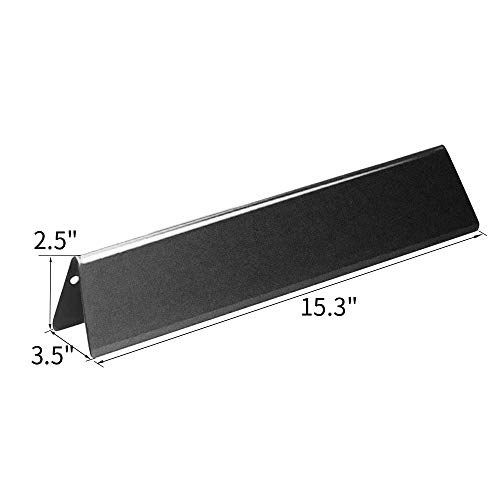 BBQ funland PH7635 (3-Pack) Porcelain Steel Heat Plate for Weber Spirit 200 Series with Front-Mounted Control Panels Gas Grills, Aftermarket Replacements (15.3β x 3.5β x 2.5β)