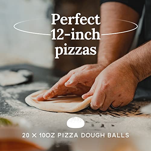 Poco Bero Pizza Dough β 20 x 10 oz Frozen Pizza Dough Balls β Perfect Pizza Oven Accessories for 12-inch Pizzas β Fresh NY Style Pizza β Works in Pizza Oven and Conventional Oven
