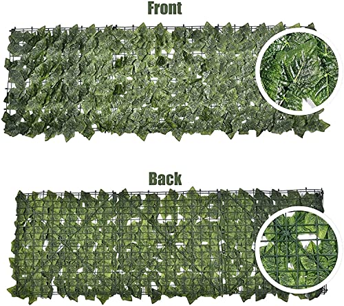 Expandable Faux Privacy Fence Artificial Ivy Rolls Privacy Fence Screen | Artificial Hedges Fence Ivy Vine Leaf Decoration for Outdoor Wall Privacy Screening Garden (Size : 0.5x1m)