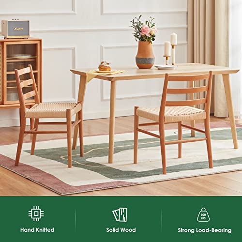 STARY Rattan Dining Room Chairs Set of 2 with Comfortable Woven Seat,Fully-Assembled