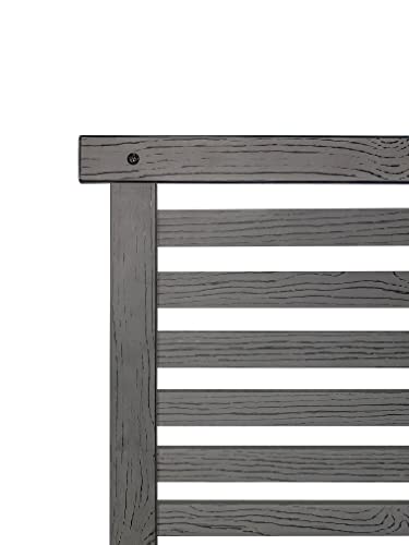 Enclo Privacy Screens EC18013 4.5ft H x 3ft W Alpine Outdoor Privacy Fence Panel Screen No Dig WoodTek Vinyl Kit (2 Panels), Charcoal