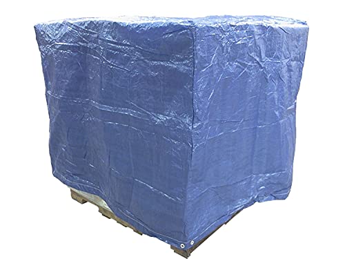 4 Ft. X 5 Ft. X 4 Ft. Standard Duty Blue Poly Pallet Cover | 5 Sided Tarp