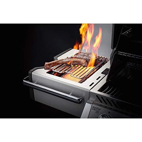 Napoleon PRO500RSIBPSS-3 Prestige PRO 500 BBQ Propane Gas Grill, sq.in. + Infrared Side and Rear Burners, Stainless Steel