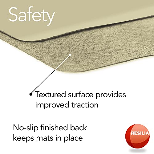 RESILIA - X-Large Under Grill Mat - Beige/Tan Orange Peel, 57 x 47 inches, for Outdoor Use