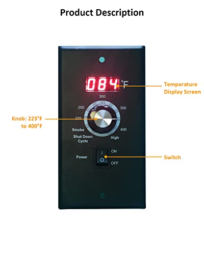 Digital Thermostat Controller Board Fit for Z Grills Pellet Grills Pro Thermostat Control Panel Kit Parts Replacement for Wood Pellet Grill BBQ Digital Pro Control Board Replacement
