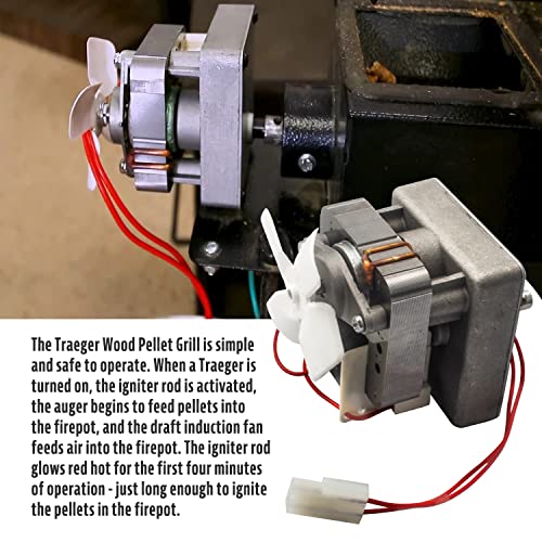 Upgraded Auger Motor Replacement for Traeger, Pit Boss and Camp Chef Wood Pellet Grills,2.0 RPM, 110V, 60Hz, 2 Pole