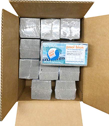 US Pumice Pool Cleaning Blok Case of 12, PB-12, Pumie Pumice Stone for Pools & Spa Tile, Grout & Concrete Cleaning (12)