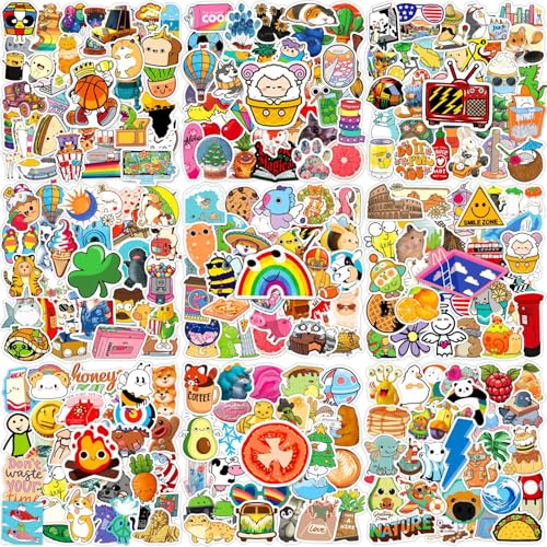 600Pcs Cute Water Bottle Stickers for Kids,Teens,Laptop Stickers for Girls Boys,Vinyl Stickers for Kids Skateboard Luggage Scarpbook Classroom Reward