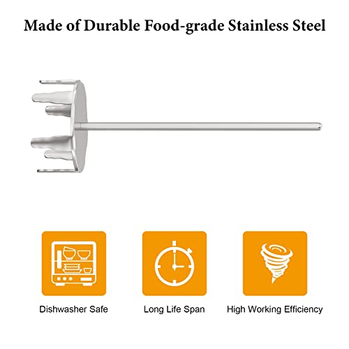 Outspark 4 Inch Stainless Steel Pork Puller Used with Standard Hand Drill
