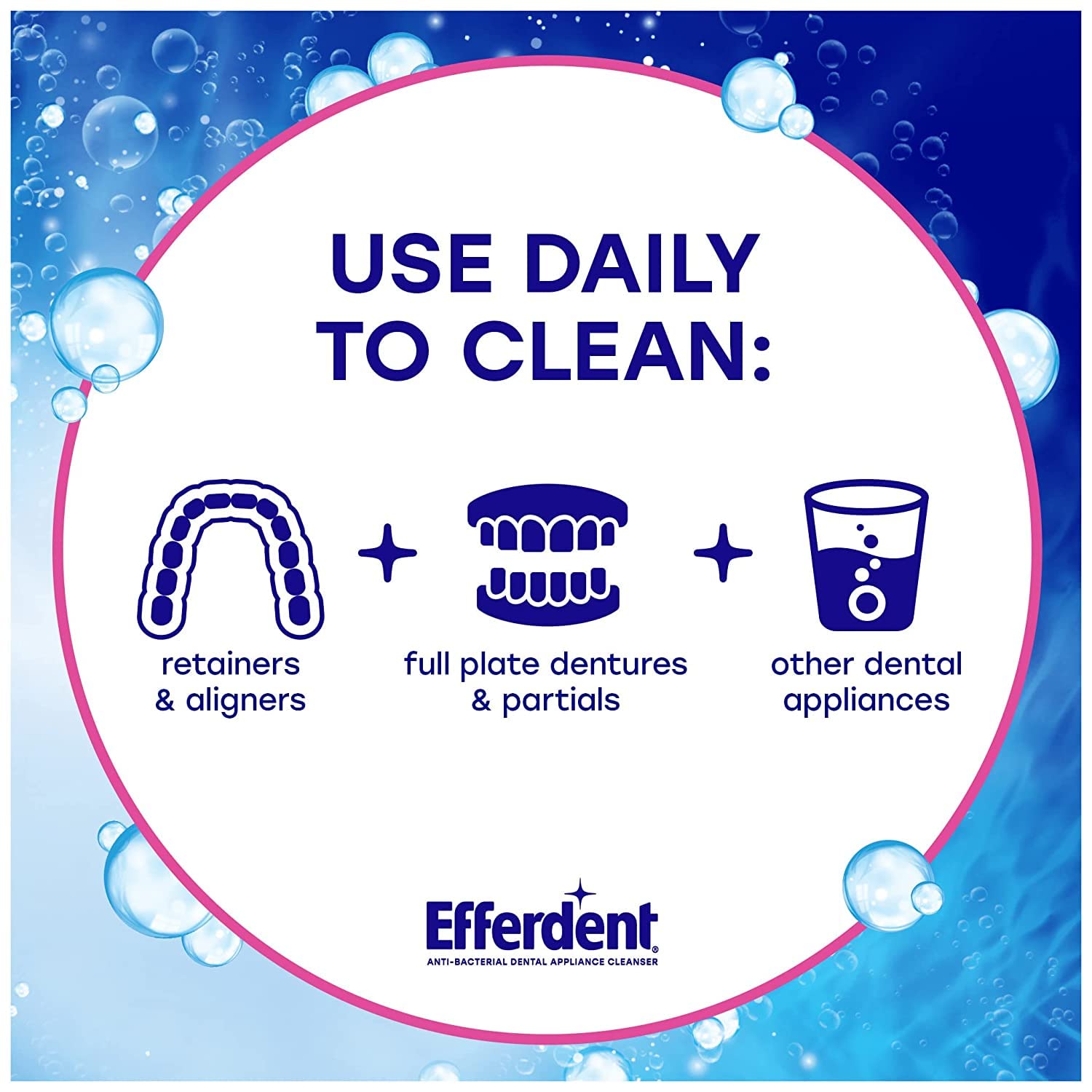 Efferdent Denture Cleaner, 90 ct
