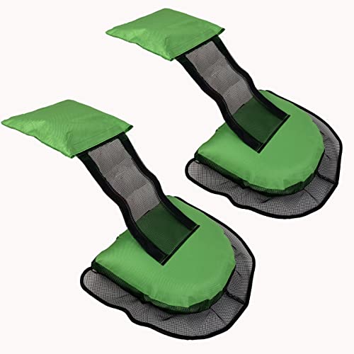 MISUMISO 2 Pack Animal Saving Escape Ramp for Pool, Floating Ramp Rescues, Pool & Spa Accessories & Tools, Saving Critters, Frogs, Toads Animal Mice, Birds, Green
