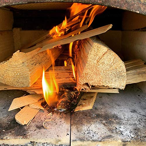 Veksun Fire Starters,Charcoal Starters Wood Wool Long Burning Natural Kindling for Fireplace,Campfire,Fire Pit, BBQ Grill,Wood Pellet Stove,Log Burner,Pizza Oven,Smokers 32 Pcs