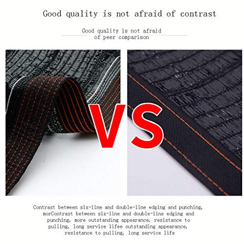 Gqq Black Shade Net Cloth Sunblock Privacy Screen Fabric Sun Mesh Net Shade Rate 95% Garden Patio Railing Window,Can be Used in courtyards, Rooftops, carports, etc.