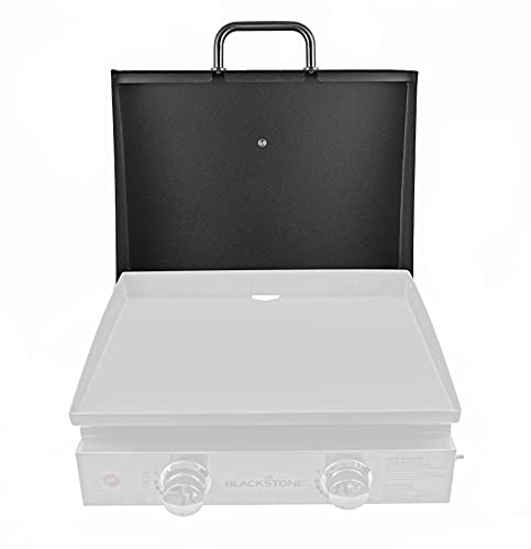 Hard Cover Hood with Temperature Gauge for Blackstone 22 inch Table Top Griddle, 5011 Griddle Hood for Blackstone 22" Grill, Black
